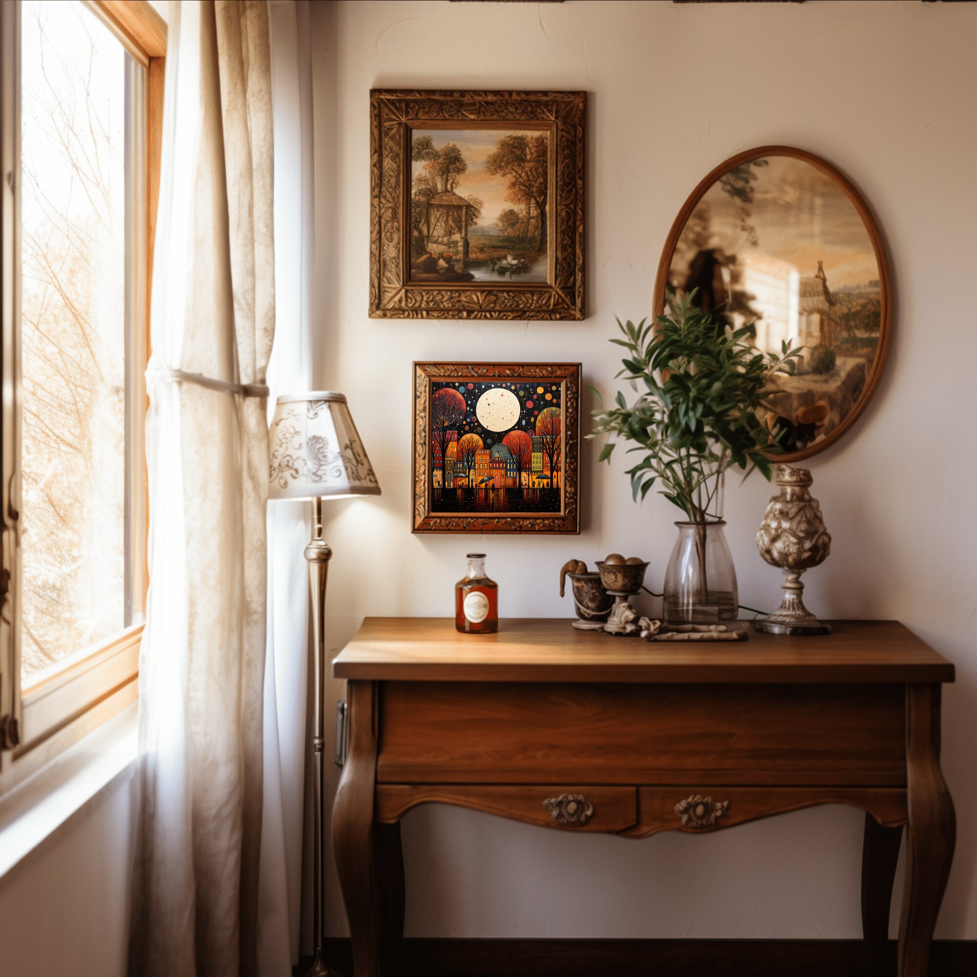 Beneath the Full Moon: Naive Art Portraying Family Love in the Rain ...