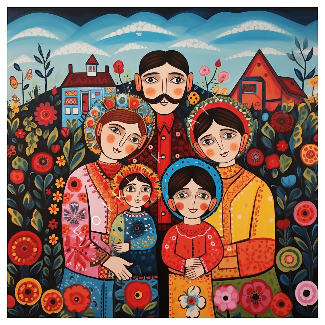The Bliss of Unity: Loving Family in a Field of Flowers | AI Digital ...