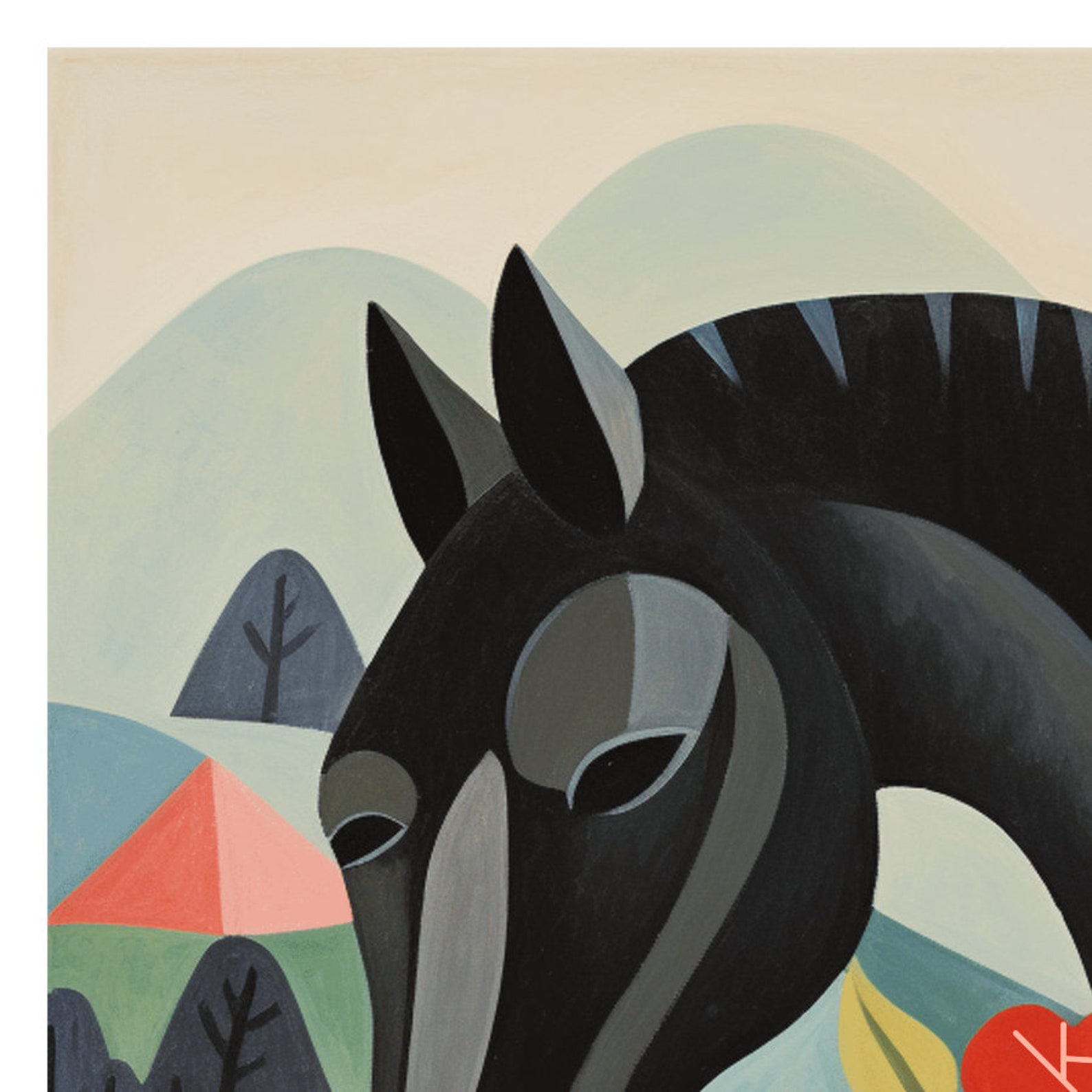 Landscape Chronicles: Equestrian Journey in Digital Folklore Art AI ...