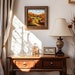 Golden Pathways: A Folk Art Journey Through Fall in Warm Colors | AI ...