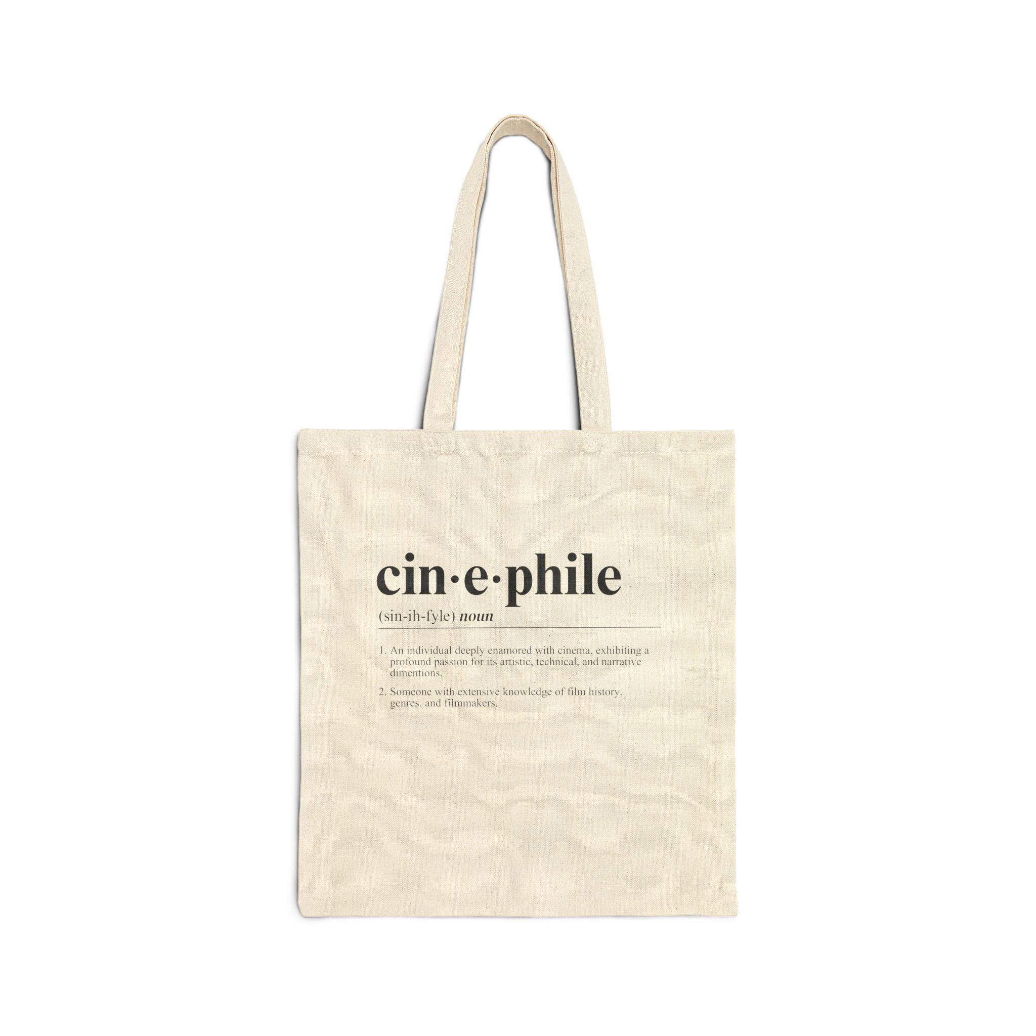 Cinephile Tote Bag Gift for Movie Lover Film Buff Nerd Enthusiast ...