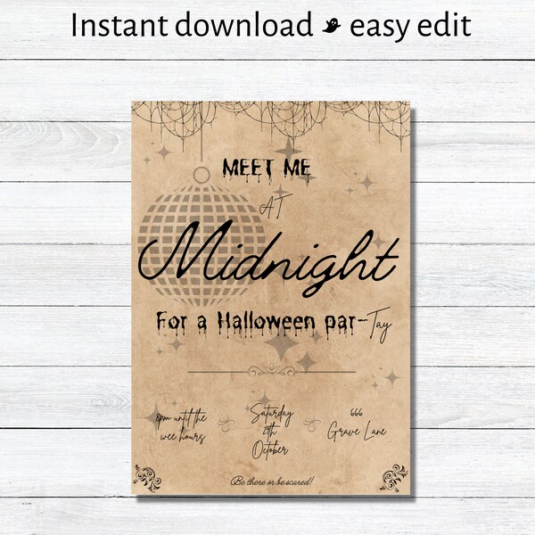 Meet Me at Midnight Invitation - Etsy