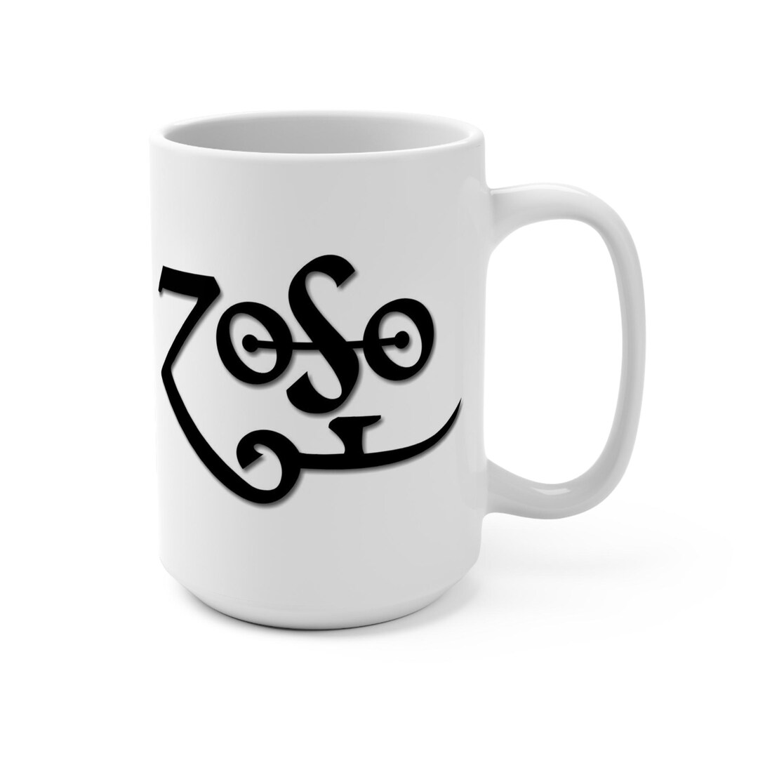 Led Zeppelin Zoso is Jimmy Page's Symbol, Ceramic Coffee Mug 15oz ...