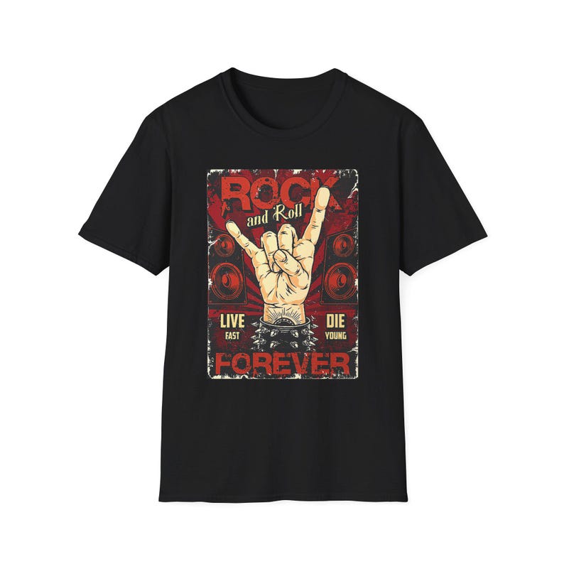 Vintage Rock and Roll Band T-shirt: Unisex Music Lover Tee - Etsy