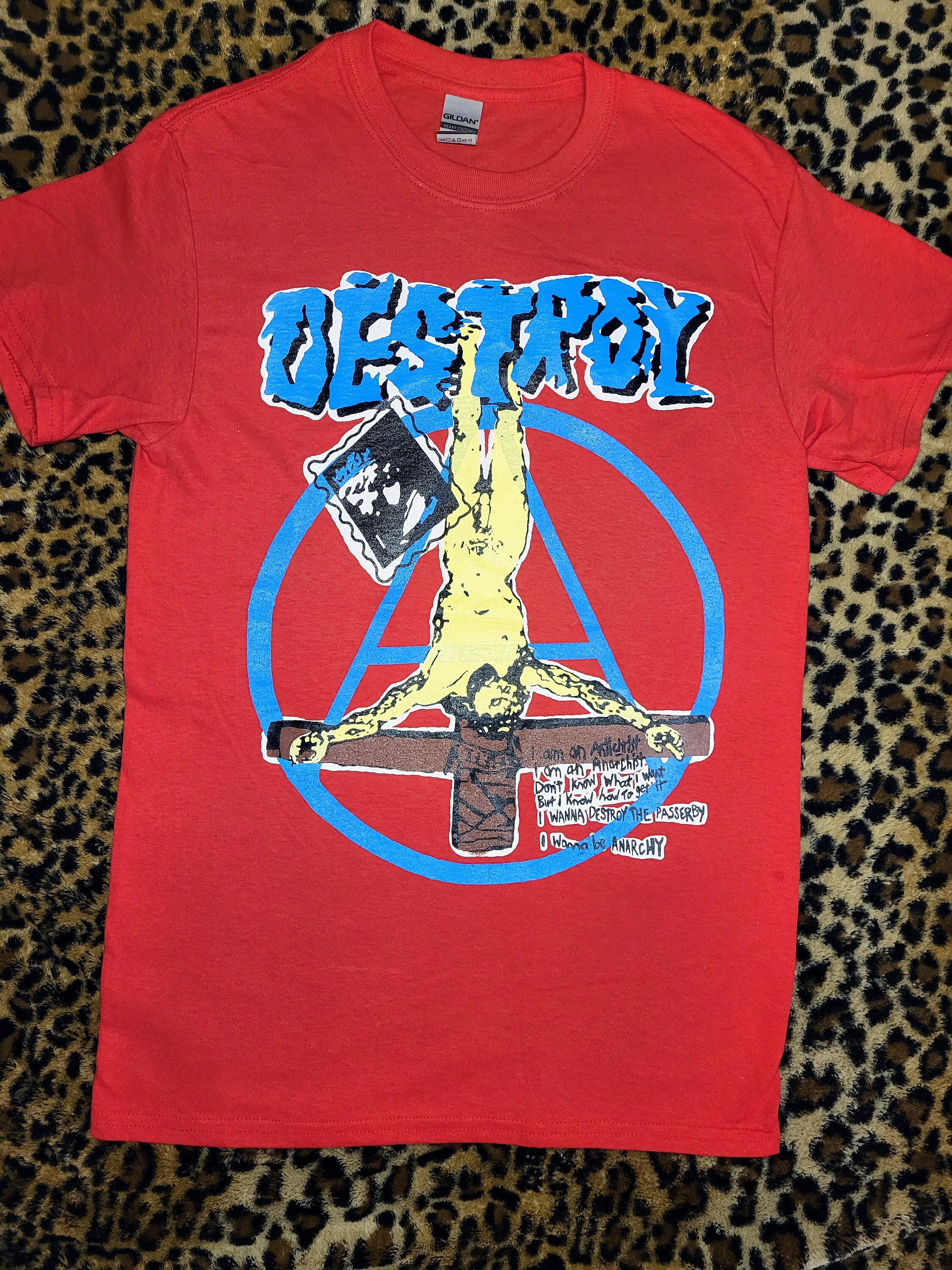 DESTROY Anarchy Crucified Seditionaries DIY Shirt PUNK - Etsy