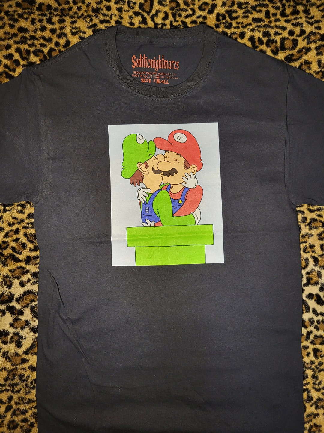Gay Mario Luigi Kissing Shirt Nintendo Punk Queer - Etsy