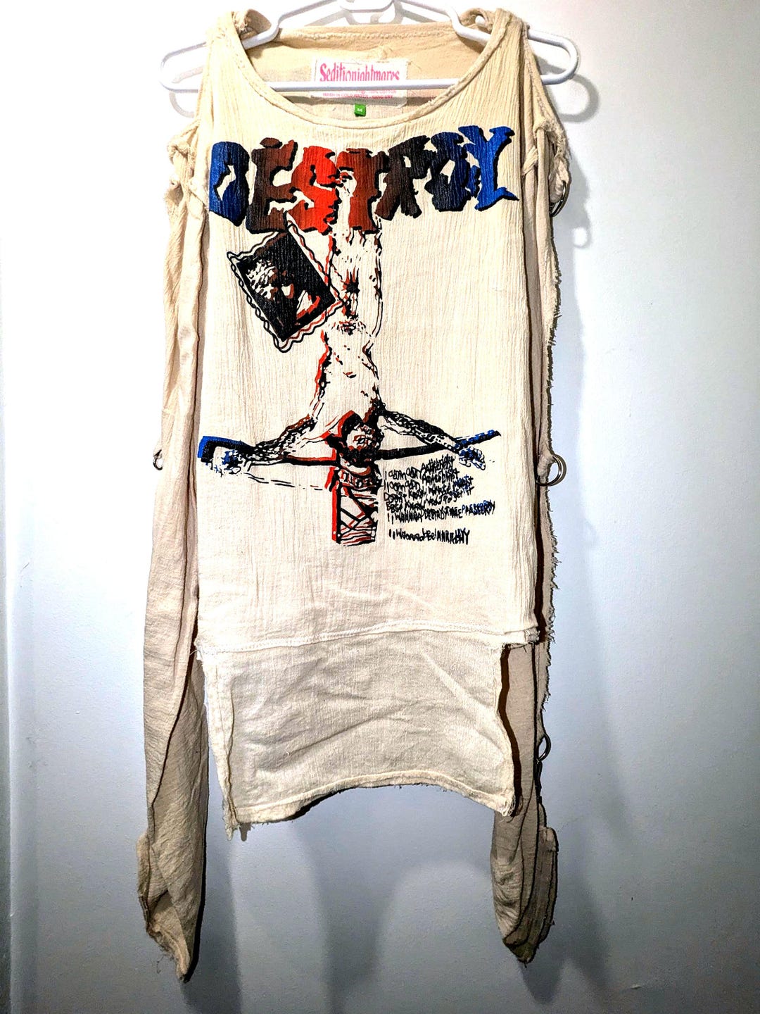 Seditionaries DIY Custom Punk Bondage Shirt by Seditionightmares Brand ...