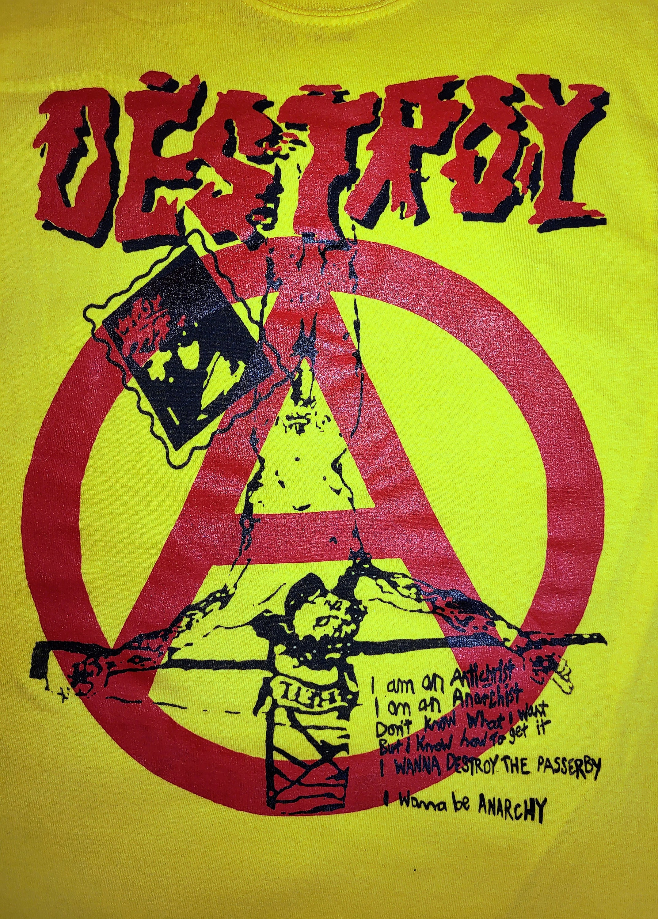 DESTROY Anarchy Crucified Seditionaries DIY Shirt PUNK - Etsy