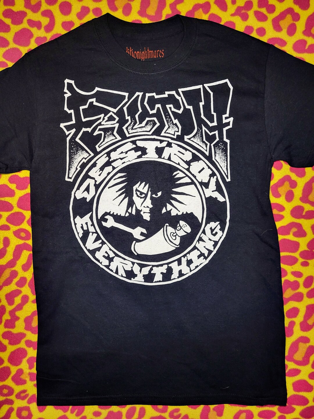 FILTH Destroy Everything Shirt DIY Hardcore Crust Punk - Etsy