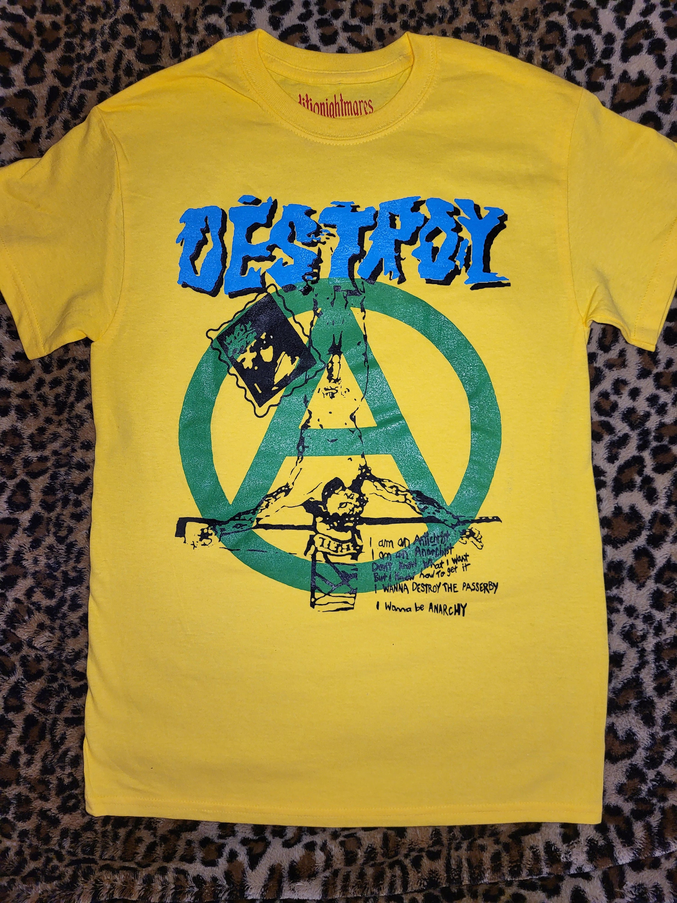 DESTROY Anarchy Crucified Seditionaries DIY Shirt PUNK - Etsy