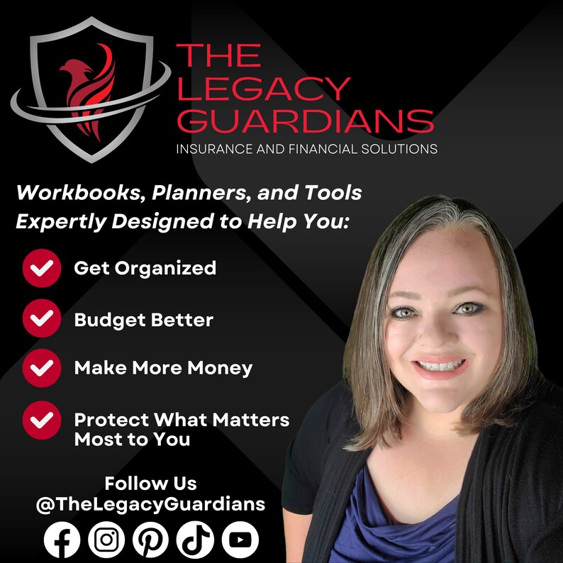Legacy Planner: Printable & Fillable Digital Workbook PDF Download for ...