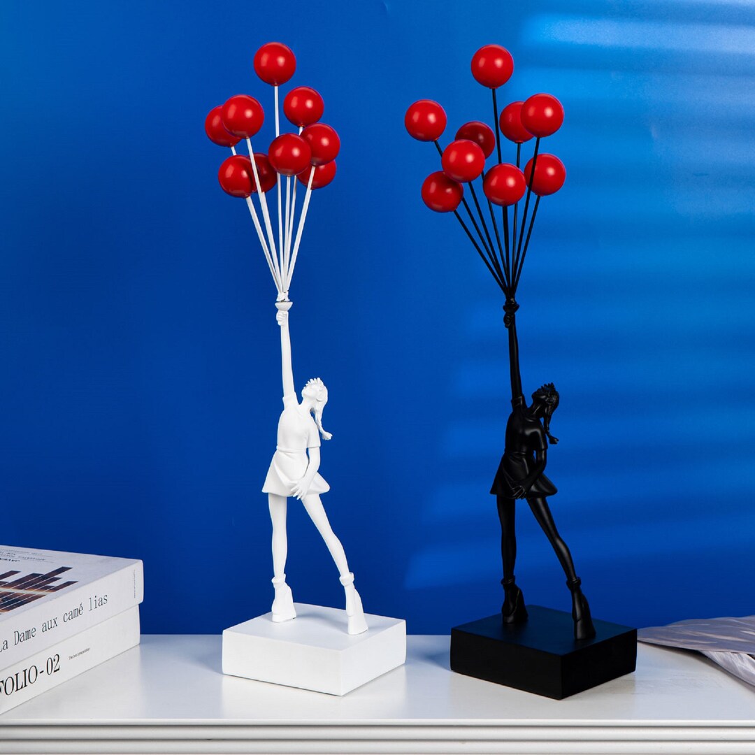 Art Balloon Girl Statues Banksy Balloon Girl Statue Pop - Etsy