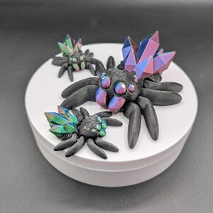 Tiny Magical Articulated Crystal Spider Fidget - Etsy