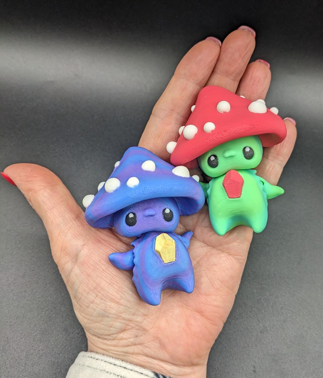 Mischievous Articulated Mushroom Pixie Fidget Toy - Etsy