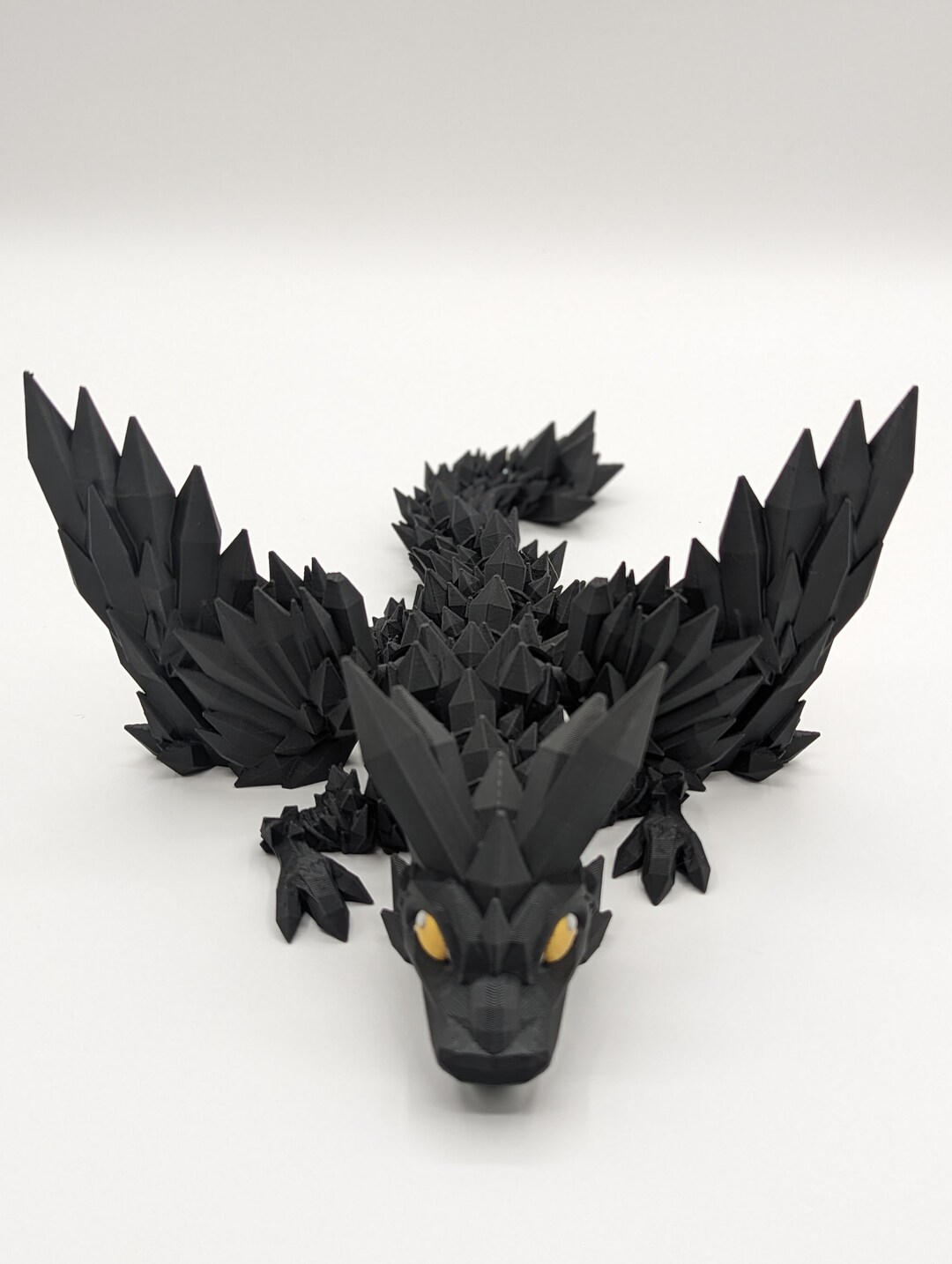 Winged Crystal Dragon: 3D Printed Fidget Desk Toy by Cinderwing - Etsy