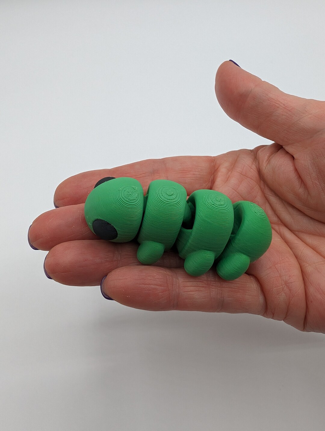 Tiny Caterpillar Fidget - Miniature Articulated Joy! - Etsy