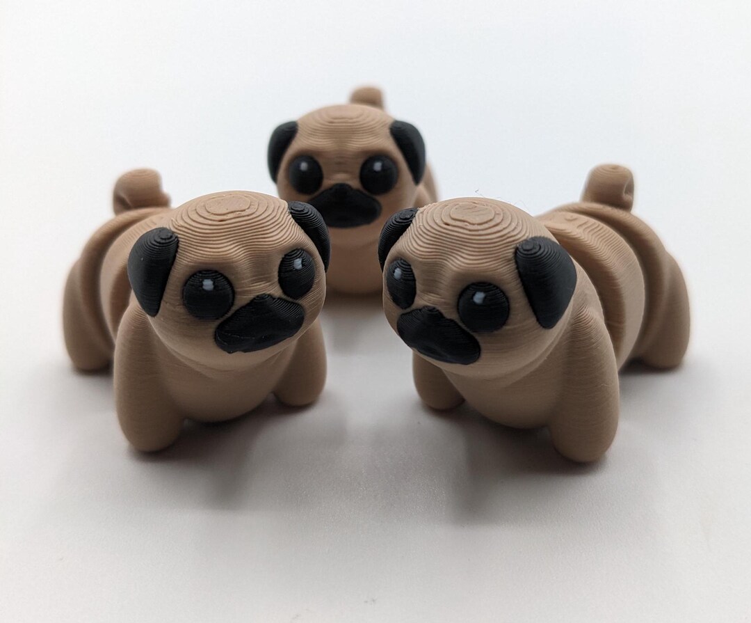Adorable Articulated Pug Dog Fidget Toy - Etsy