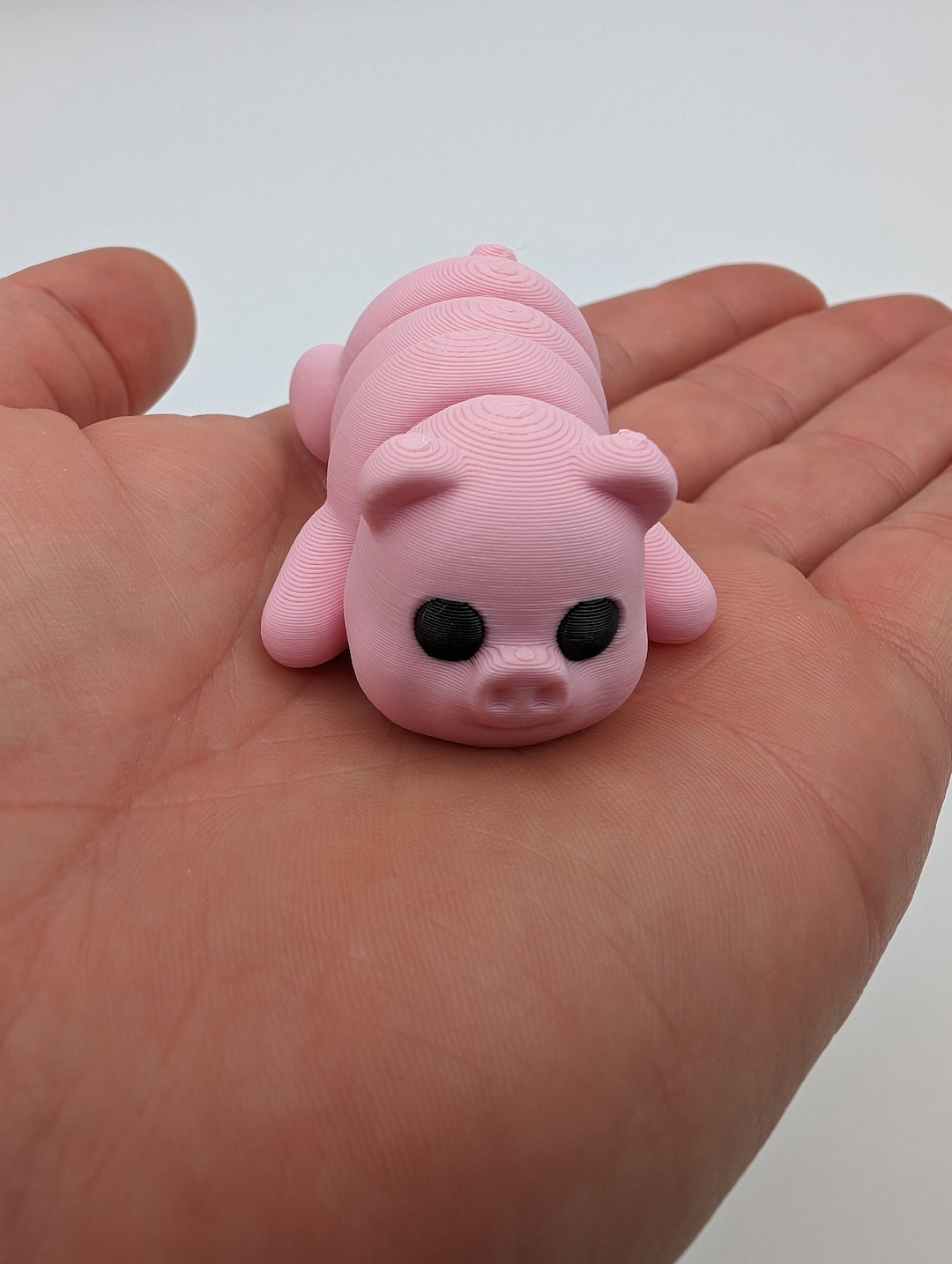 Tiny Pig Fidget Toy 3D Printed Articulated Stress Relief Cute Sensory ...