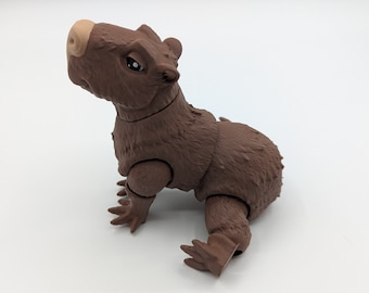 3D Printed Articulated Capybara - Etsy