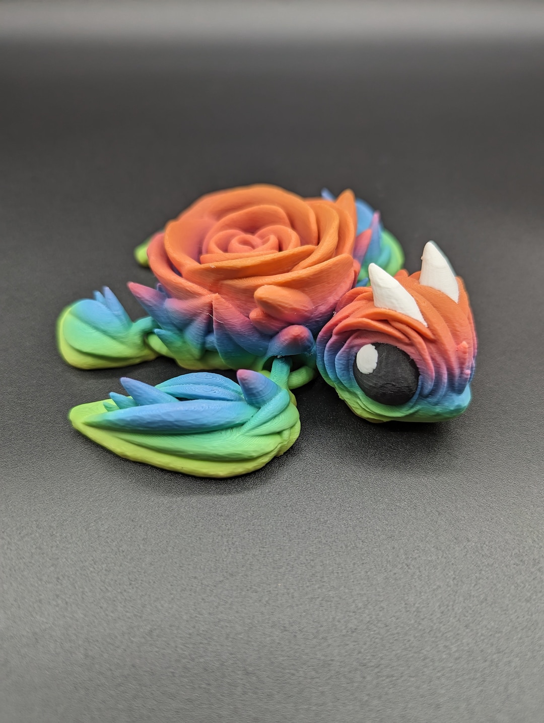 Turtle Unique 3D Printed Rose Turtle Sculpture Charming Home Decor Gift ...