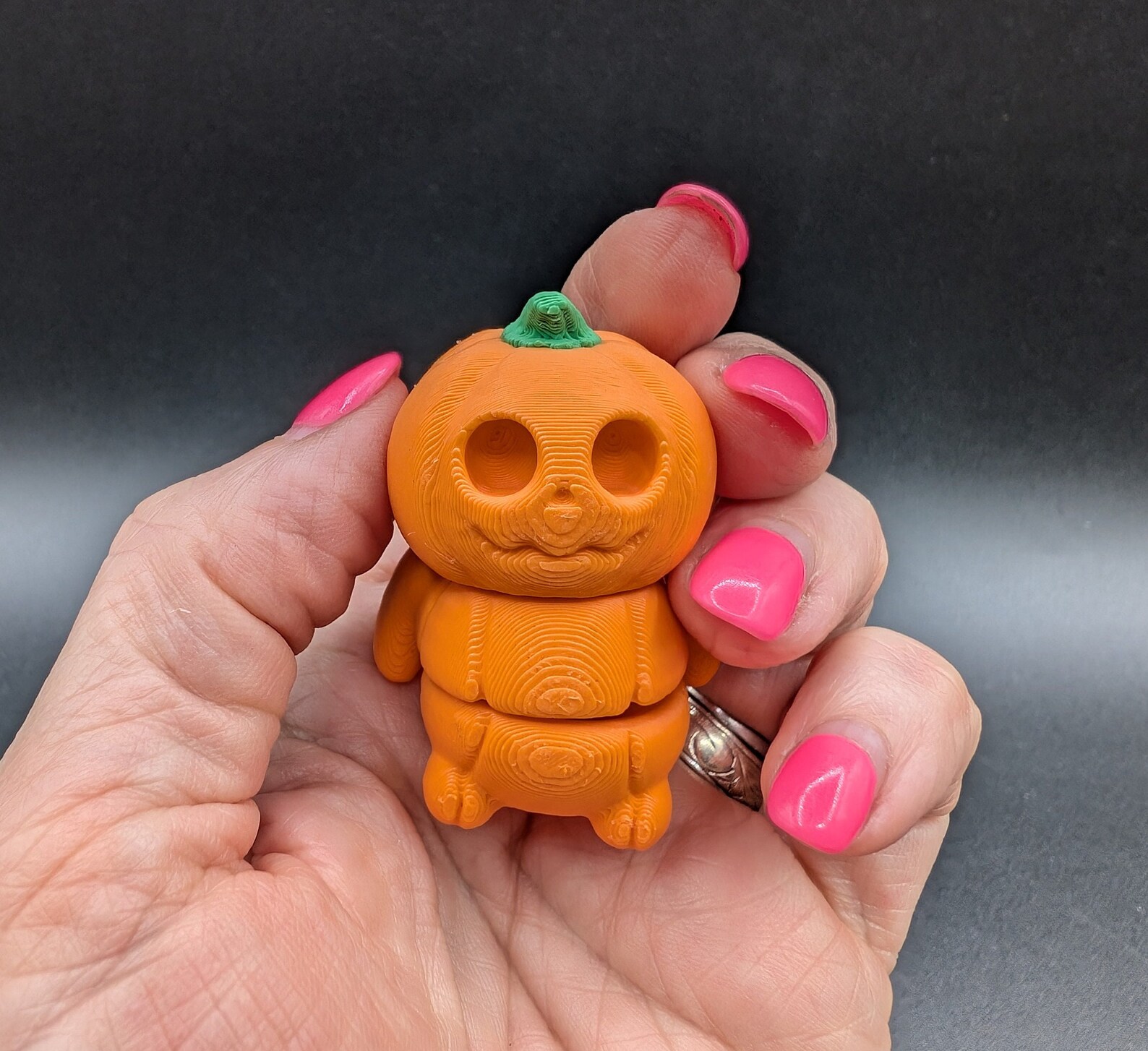 Scary Halloween Flexi Pumpkin Fidget Toy - Etsy
