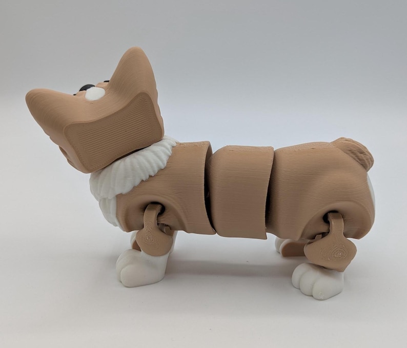 Articulated Corgi Dog Toy Figurine - Etsy