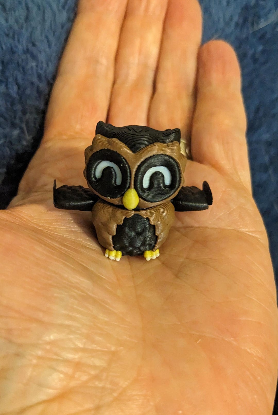Adorable Articulated Tiny Owl Fidget Toy - Etsy