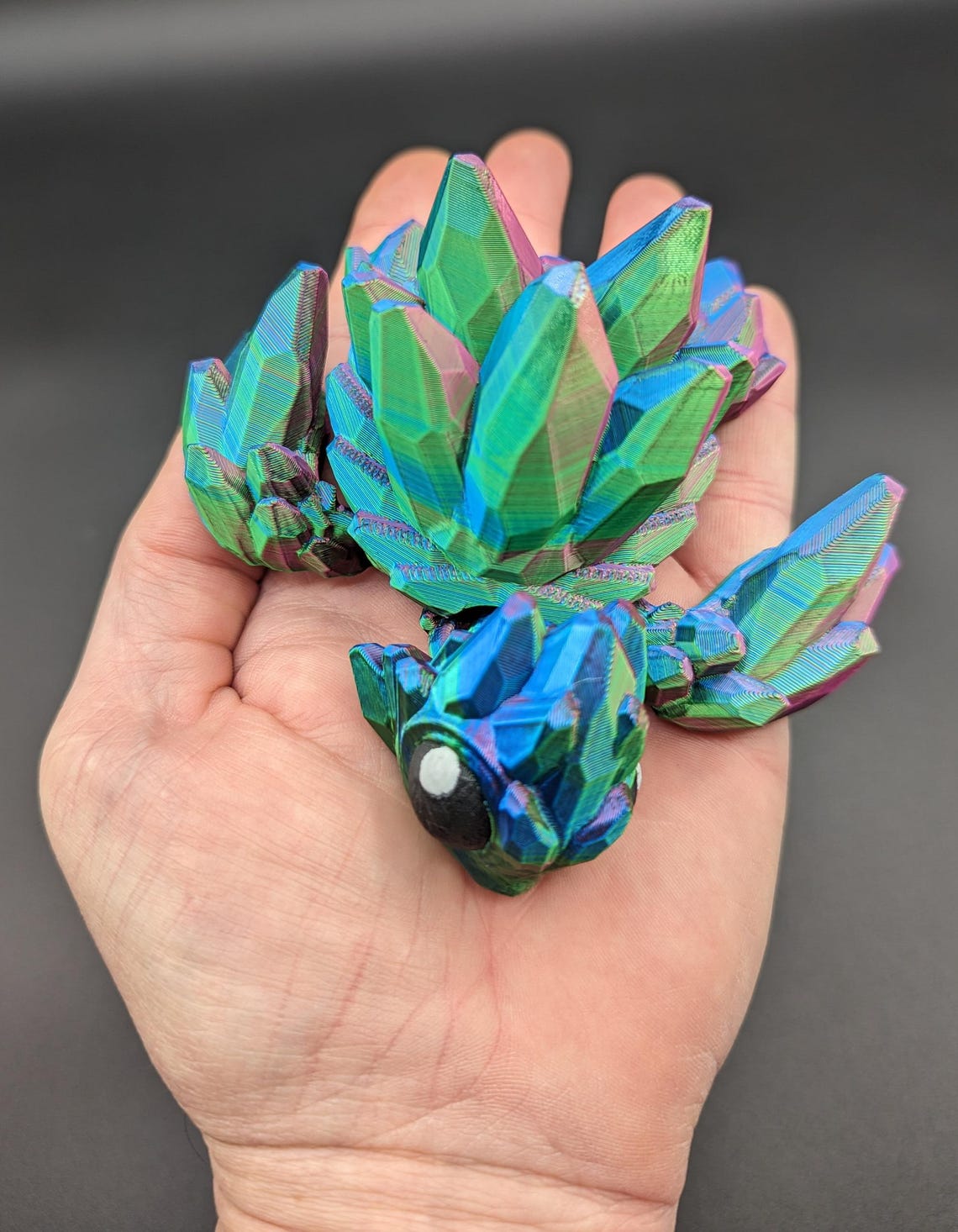 Turtle 3D Printed Gemstone Turtle Unique Crystal Sculpture Home Decor ...