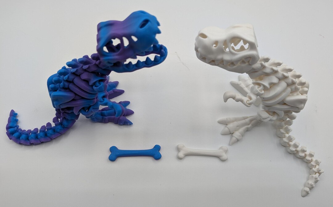 T-rex Articulating T-rex Skeleton Fidget Dinosaur Decoration ...