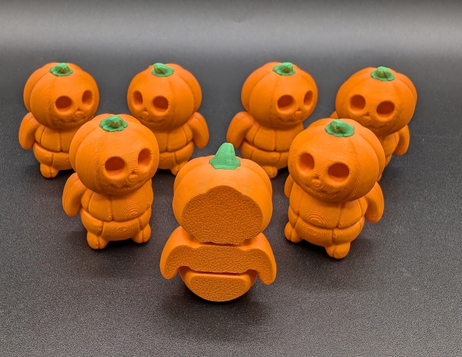 Scary Halloween Flexi Pumpkin Fidget Toy - Etsy