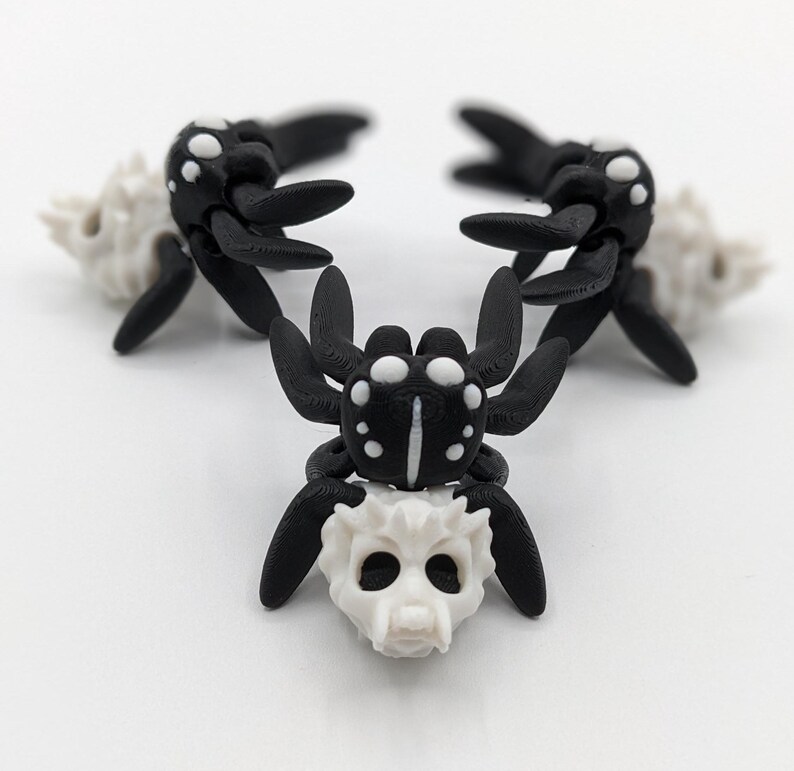 Spooky Halloween Skull Spider Fidget Toy - Etsy