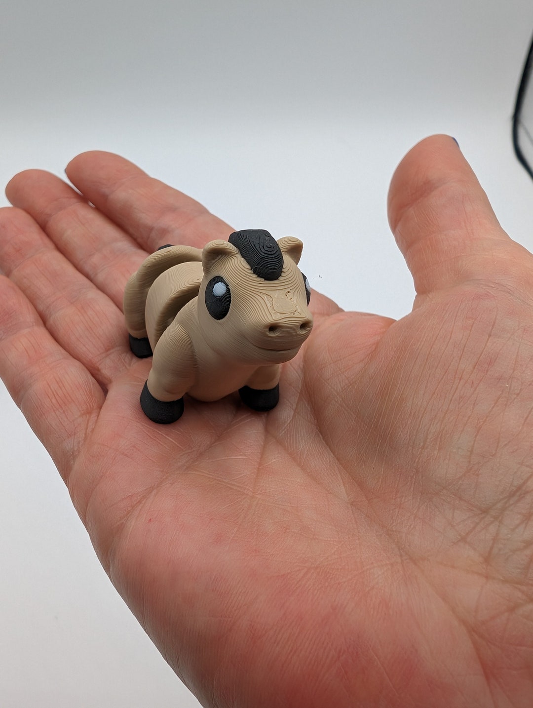 Tiny Horse Fidget Toy 3D Printed Pony Articulated Stress Relief Cute ...