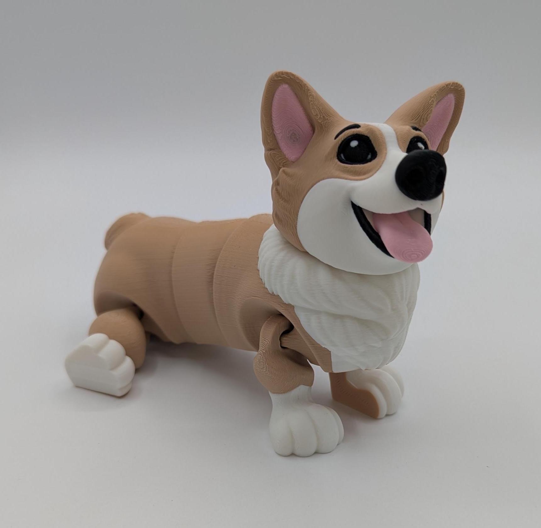 Articulated Corgi Dog Toy Figurine - Etsy