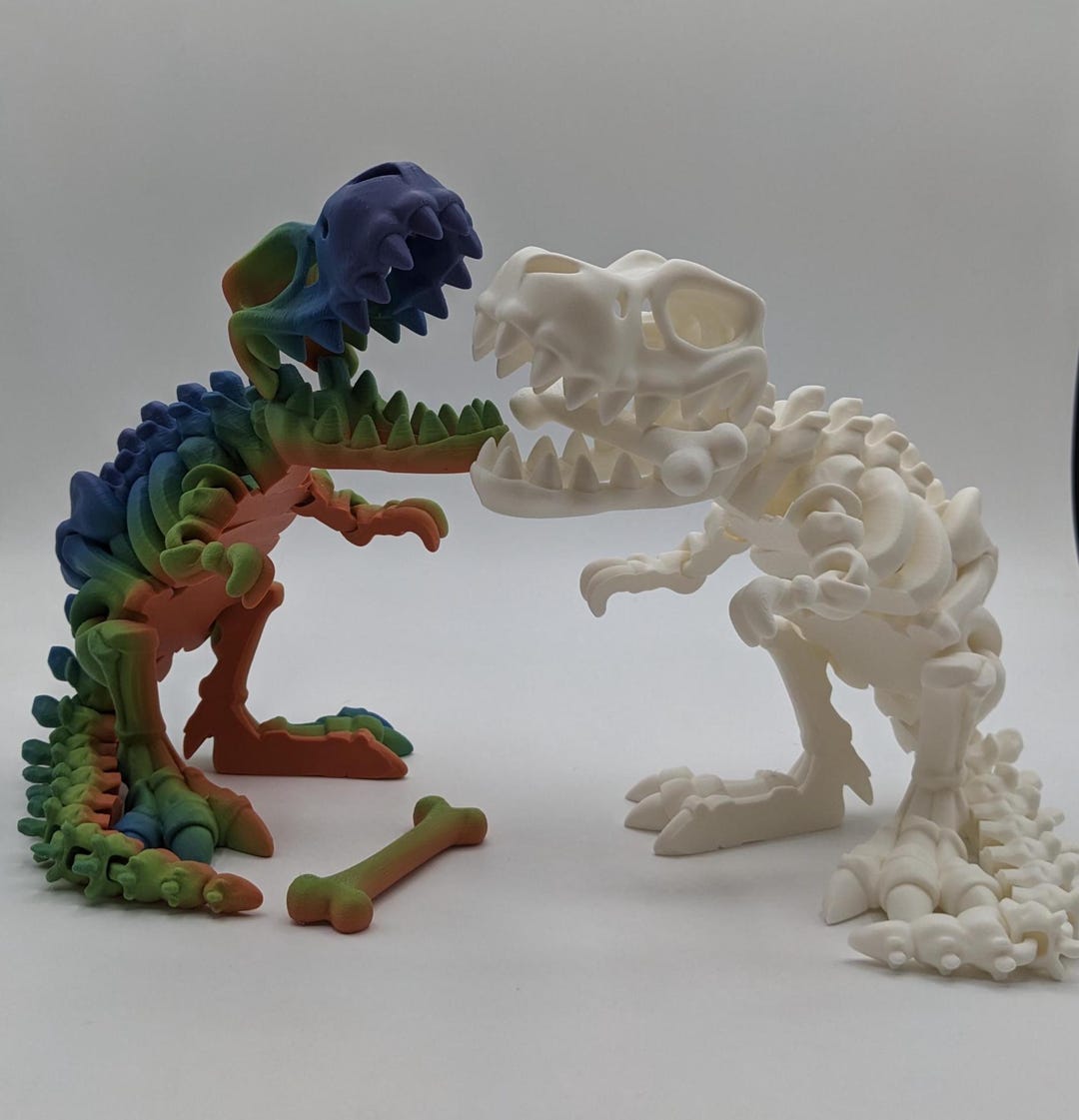 T-rex Articulating T-rex Skeleton Fidget Dinosaur Decoration ...