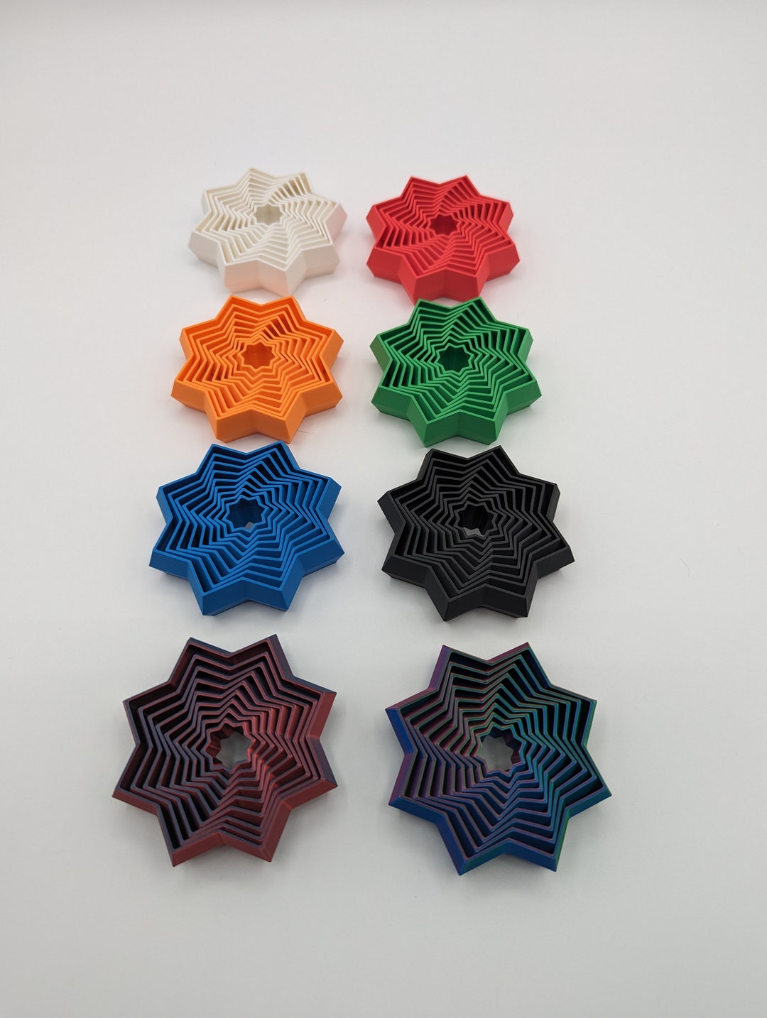 Fidget 3D Printed Fractal Fidget Stars Fidget Toy Desk Stress Toy - Etsy