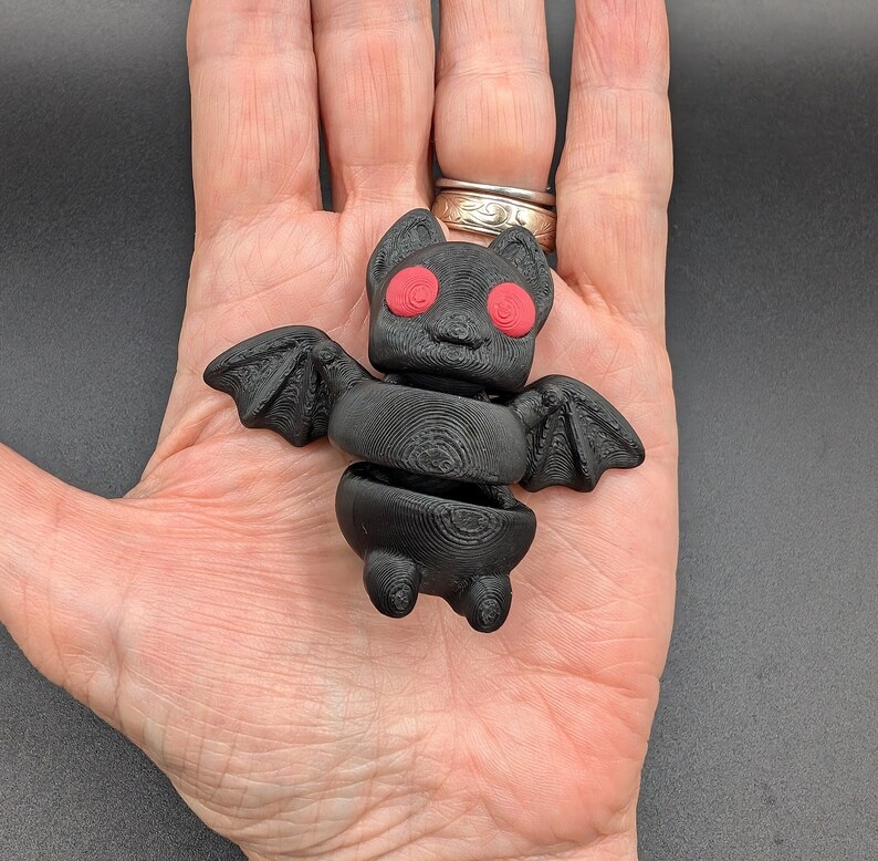 Articulating Tiny Halloween Baby Bat Fidget Toy - Etsy