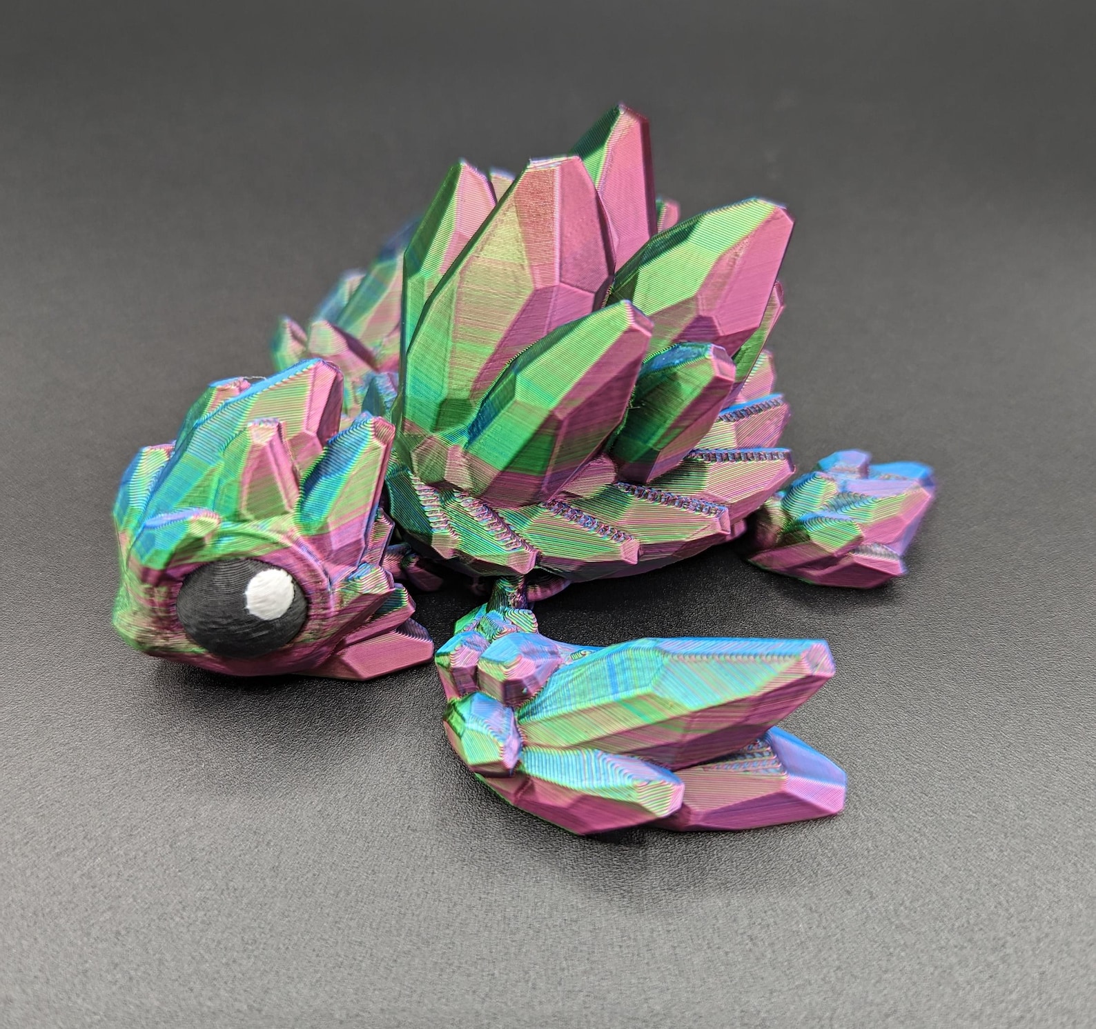 Turtle 3D Printed Gemstone Turtle Unique Crystal Sculpture Home Decor ...