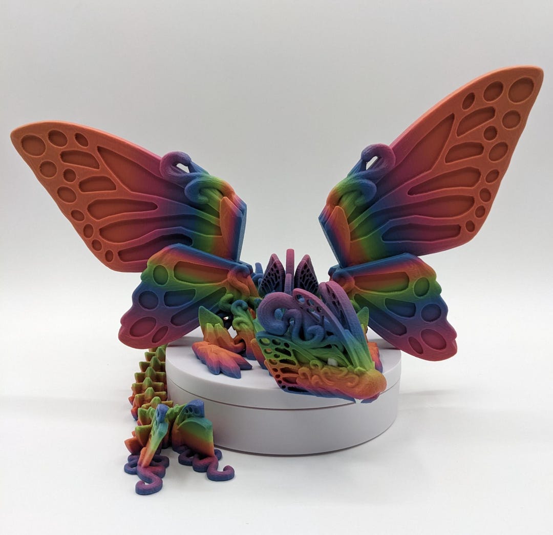 Articulated Butterfly Wing Dragon: 3D Printed Fidget Toy - Etsy