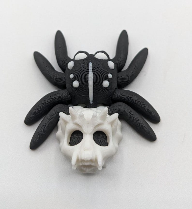 Spooky Halloween Skull Spider Fidget Toy - Etsy