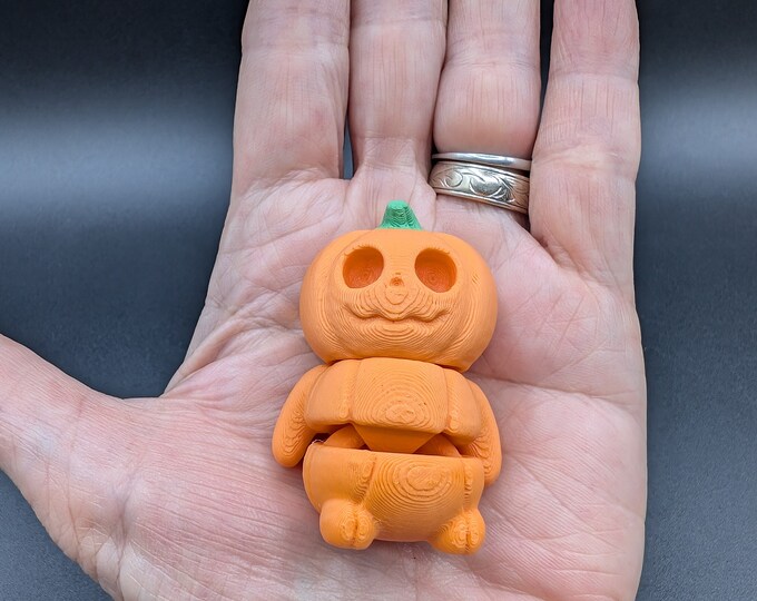 Scary Halloween Flexi Pumpkin Fidget Toy - Etsy