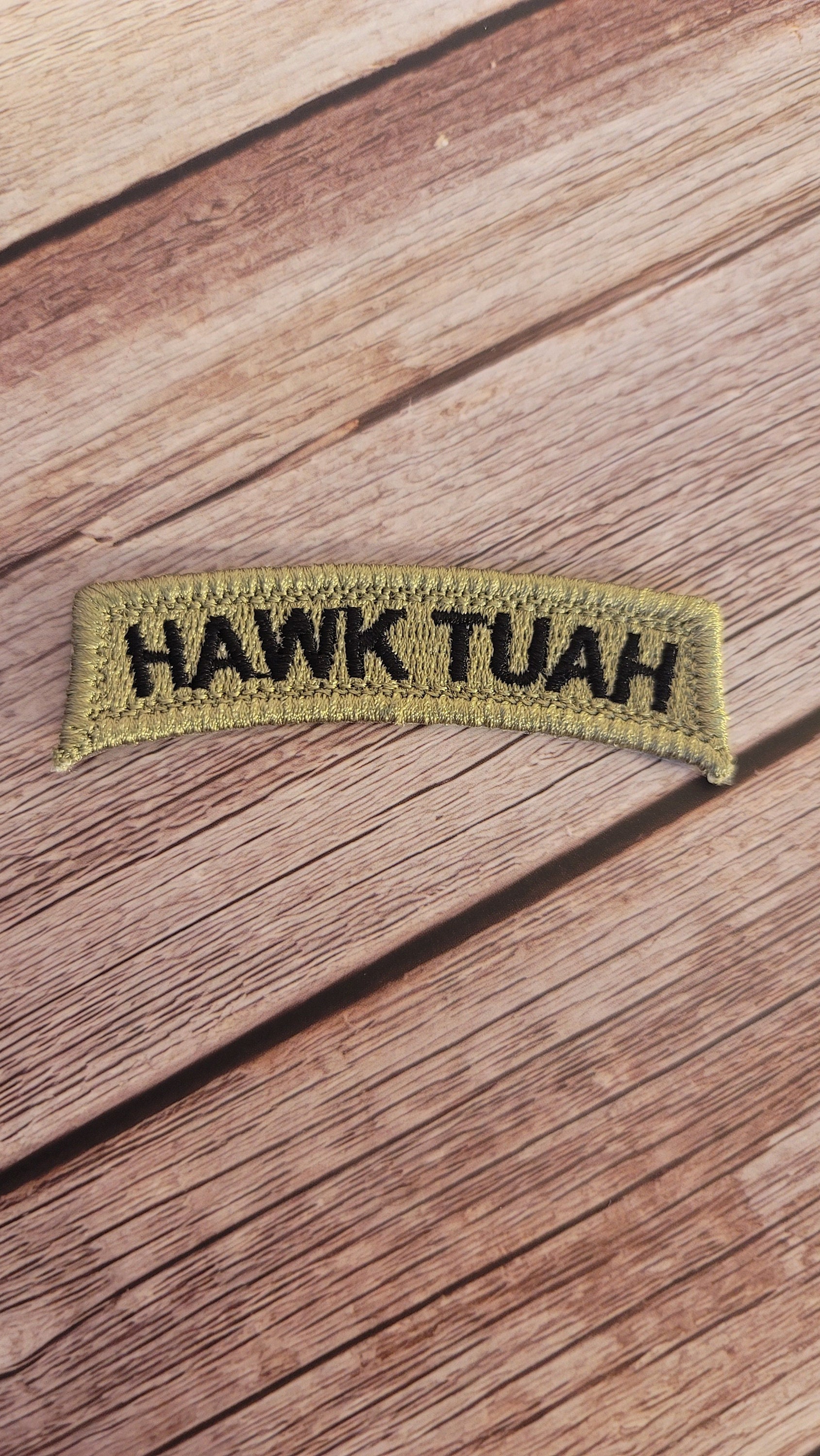 Hawk Tuah, Spit on That Thang: Custom Ranger Shoulder Tab. Military ...