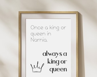 CS Lewis Chronicles of Narnia Aslan: Digital Wall Art - Etsy