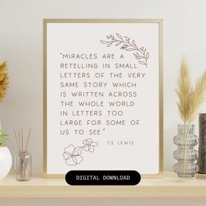 CS Lewis Wall Art, CS Lewis Quotes, Printable Digital Download ...