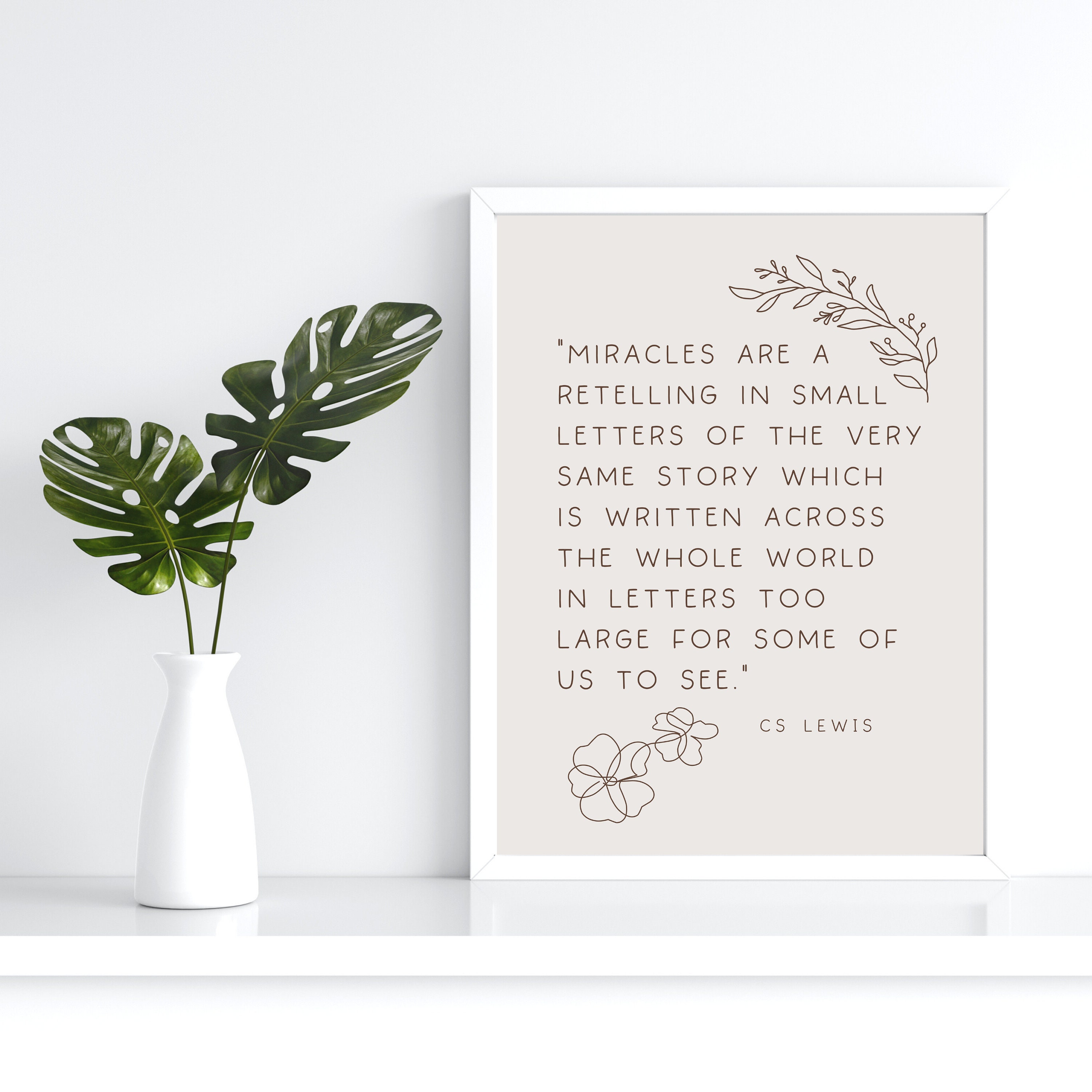 CS Lewis Wall Art, CS Lewis Quotes, Printable Digital Download ...