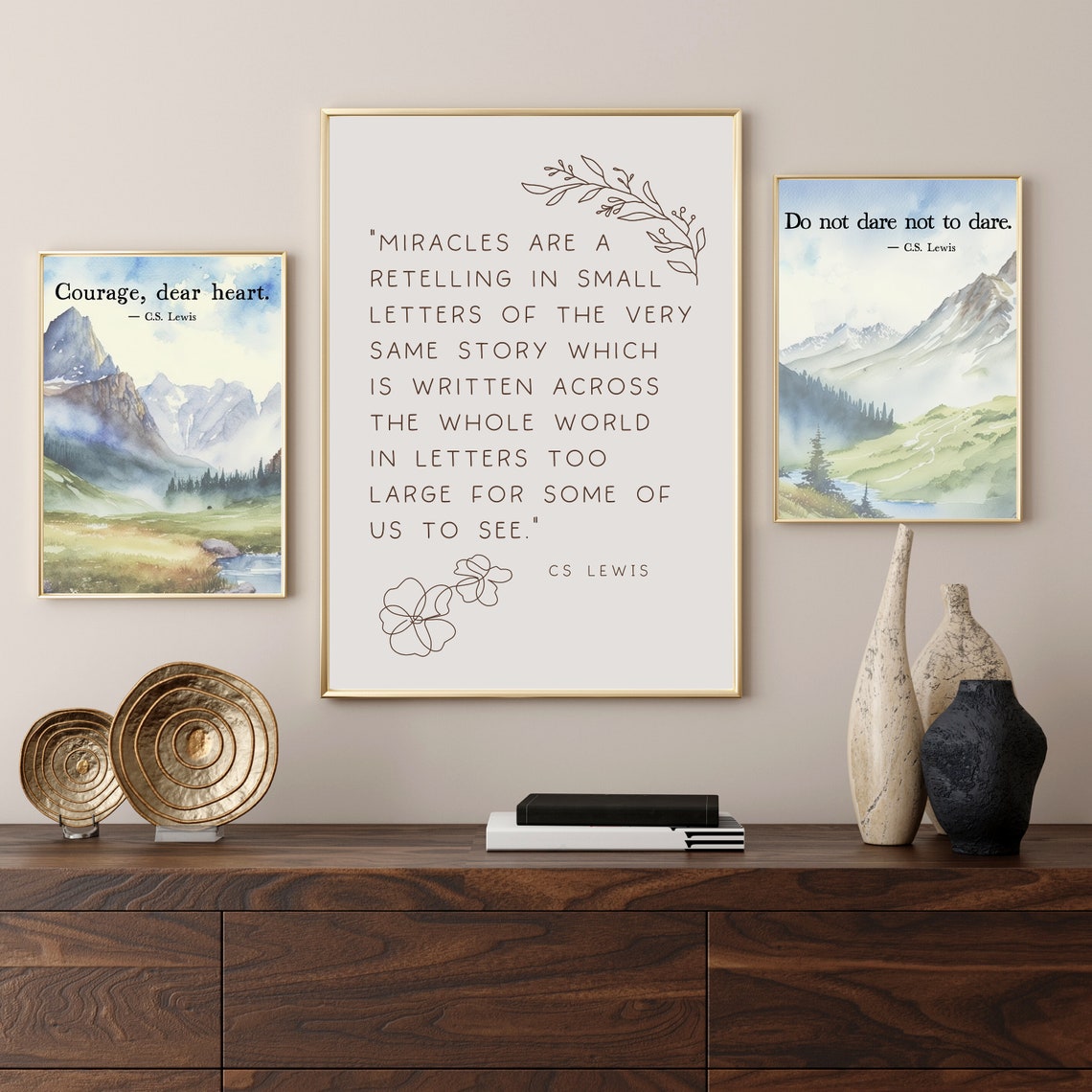 CS Lewis Wall Art, CS Lewis Quotes, Printable Digital Download ...