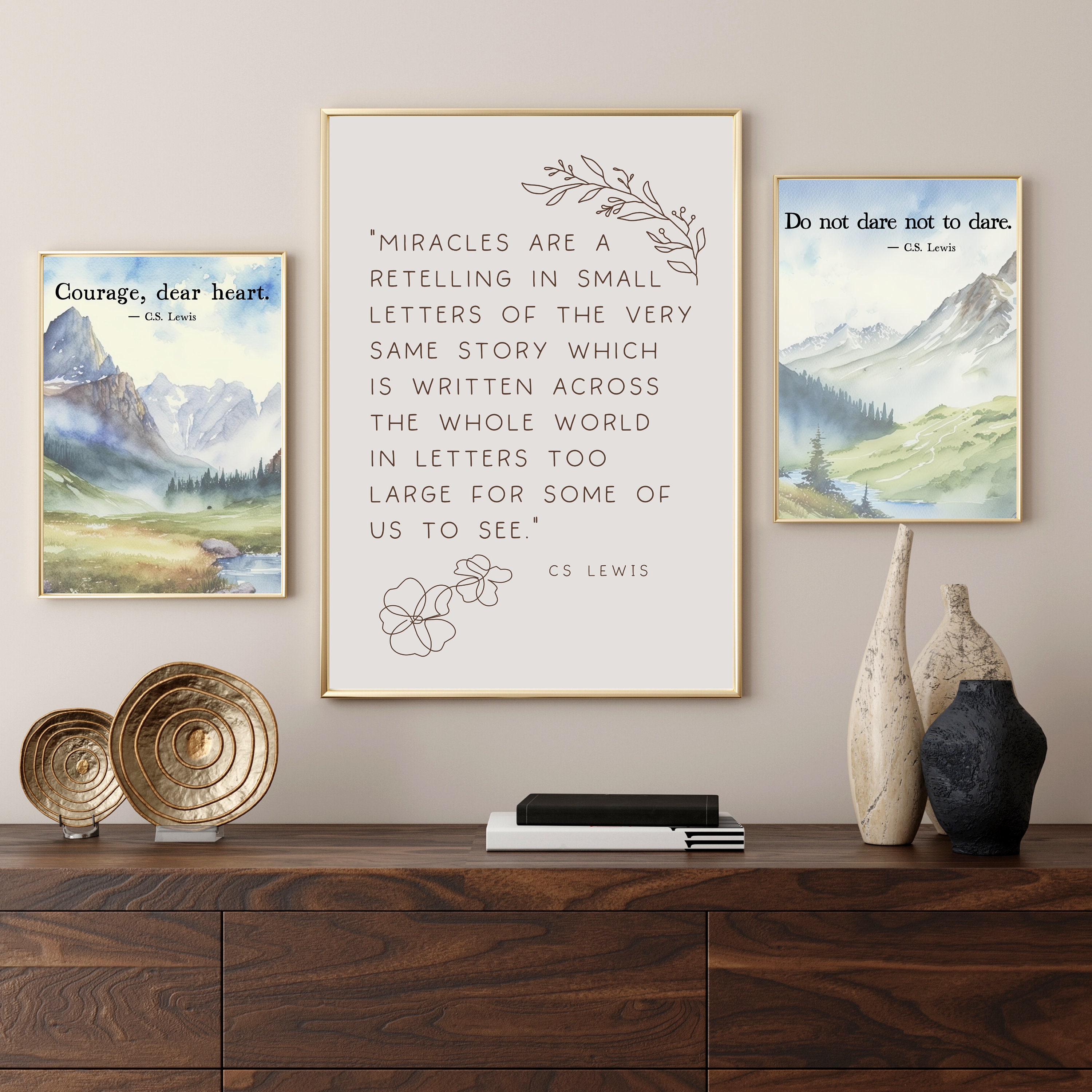 CS Lewis Wall Art, CS Lewis Quotes, Printable Digital Download ...