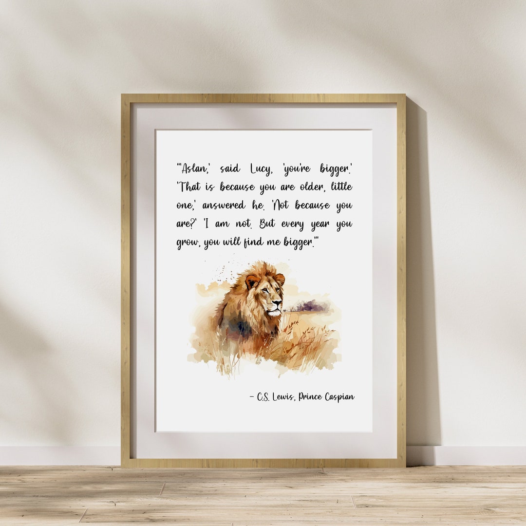 CS Lewis Wall Art CS Lewis Quotes CS Lewis Printable Chronicles Of