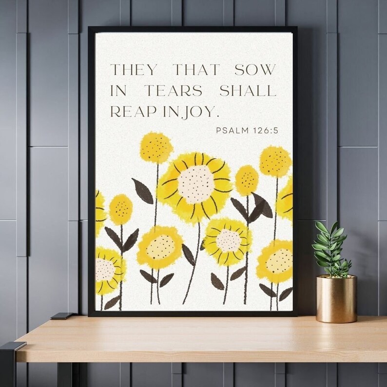 Christian Wall Art, Bible Verse Print, Simple Home Decor, Modern Art ...