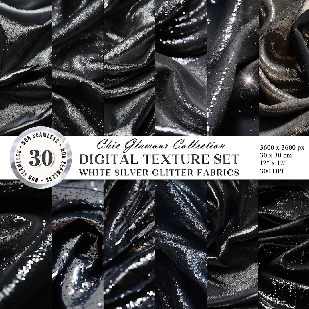 Chic Digital Textures: 30 Glamour Fabric Backdrops, Sequins, Glitter ...