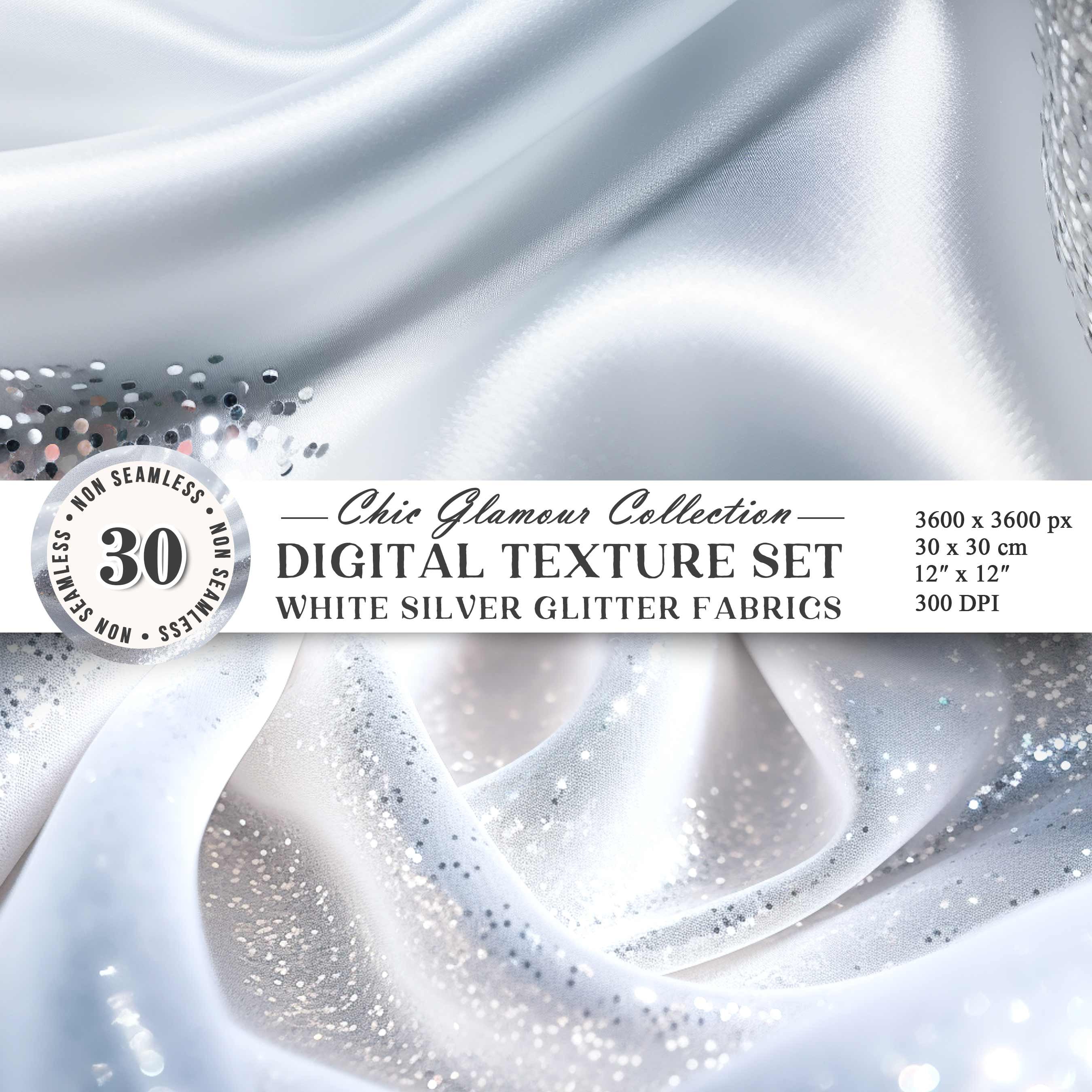 Chic Digital Textures: 30 Glamour Fabric Backdrops, Sequins, Glitter ...